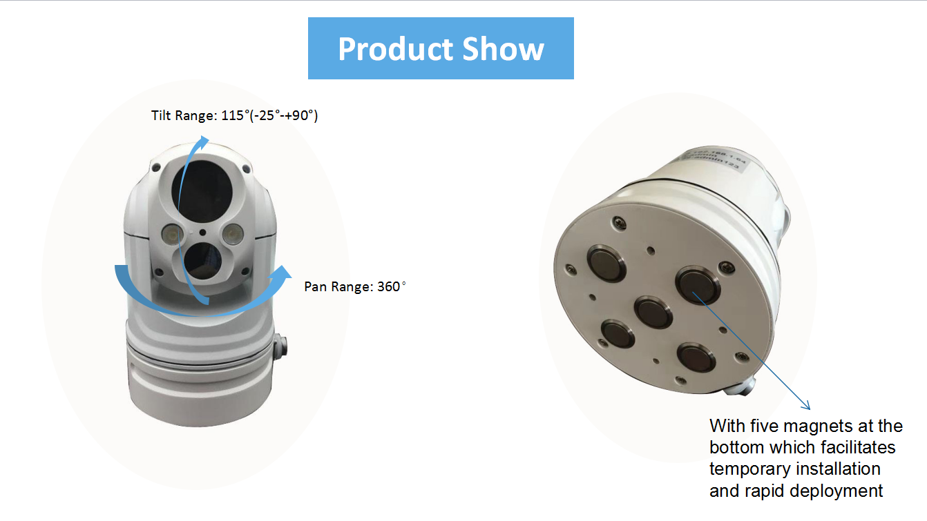 Ray China | Dual Sensor Vehicle Mounted PTZ Camera