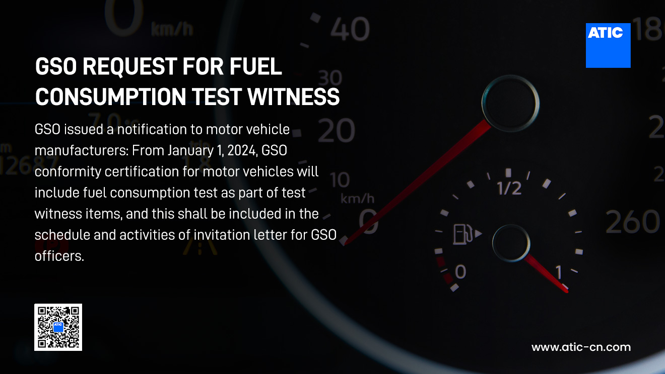 GSO REQUEST FOR FUEL CONSUMPTION TEST WITNESS