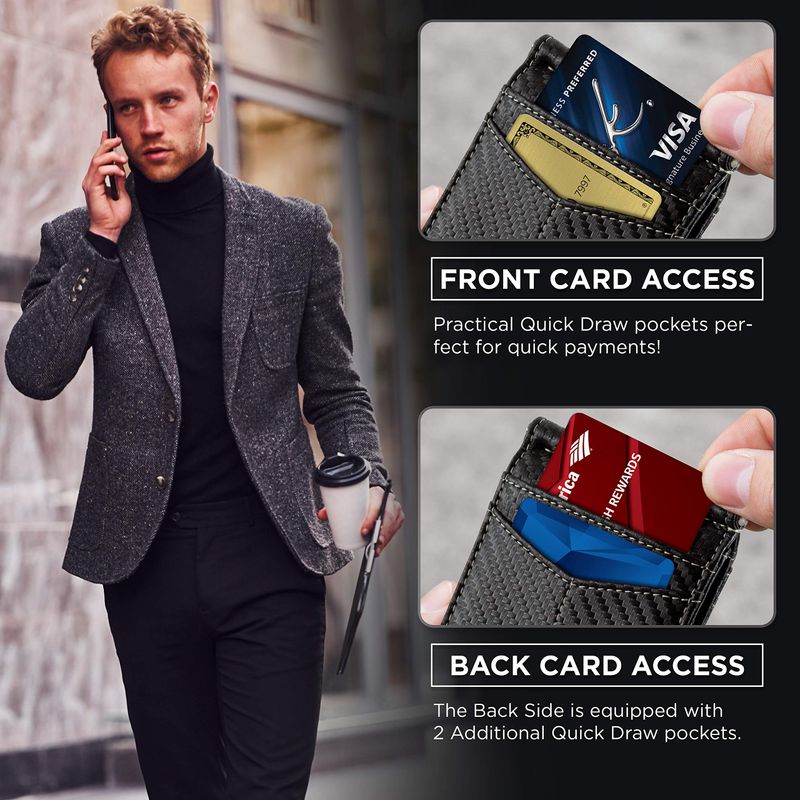 FRANK LEATHER | GENUINE LEATHER MINIMALIST FRONT POCKET WALLETS