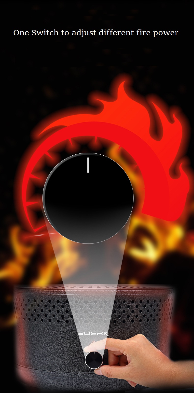 SKIDUSH | Portable Outdoor Cooking BBQ Charcoal Stove with Electric ...