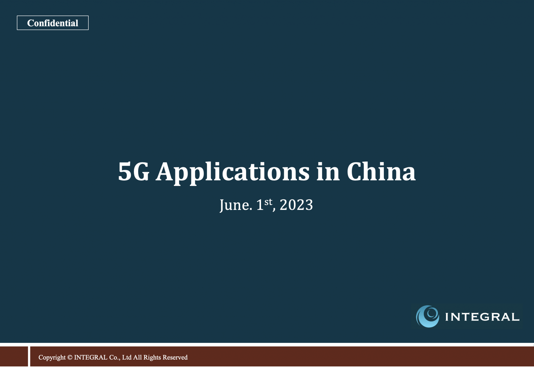 5G Applications in China