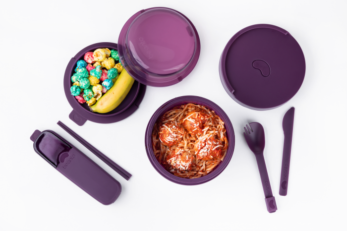 Overall | beanto - Beanto Cutlery Set with Strap - Eggplant