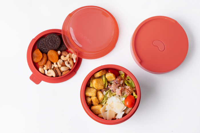 Overall | beanto - Beanto Collapsible 2-in-1 Bowl (12oz + 34oz) - Sunset Coral