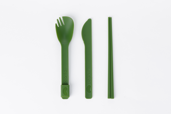 Overall | beanto - Beanto Cutlery Set with Strap - Forest Green