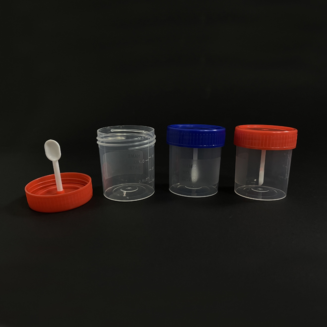 Stool Containers, PP material, With spoon, with graduation, Red/Blue ...