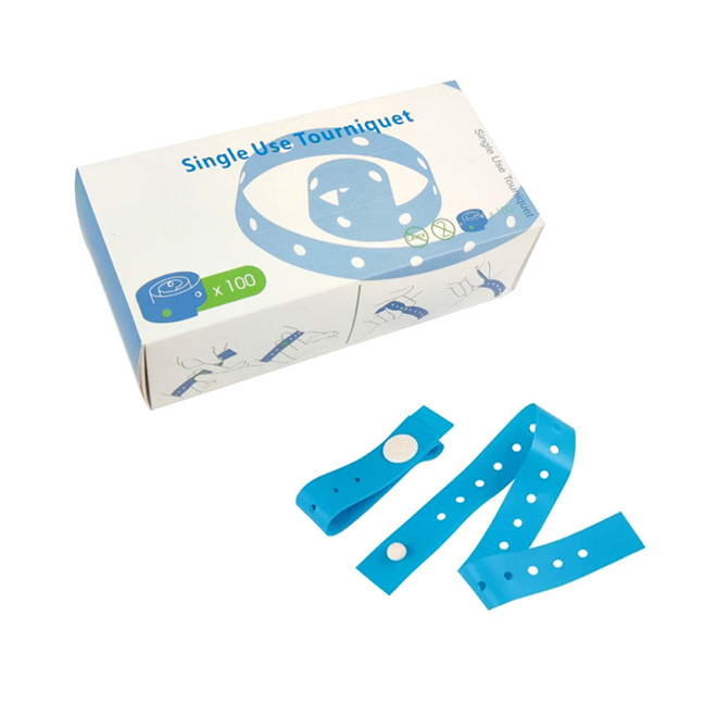BOENMED® TPE Tourniquet with Button, latex free, Single use, blue ...