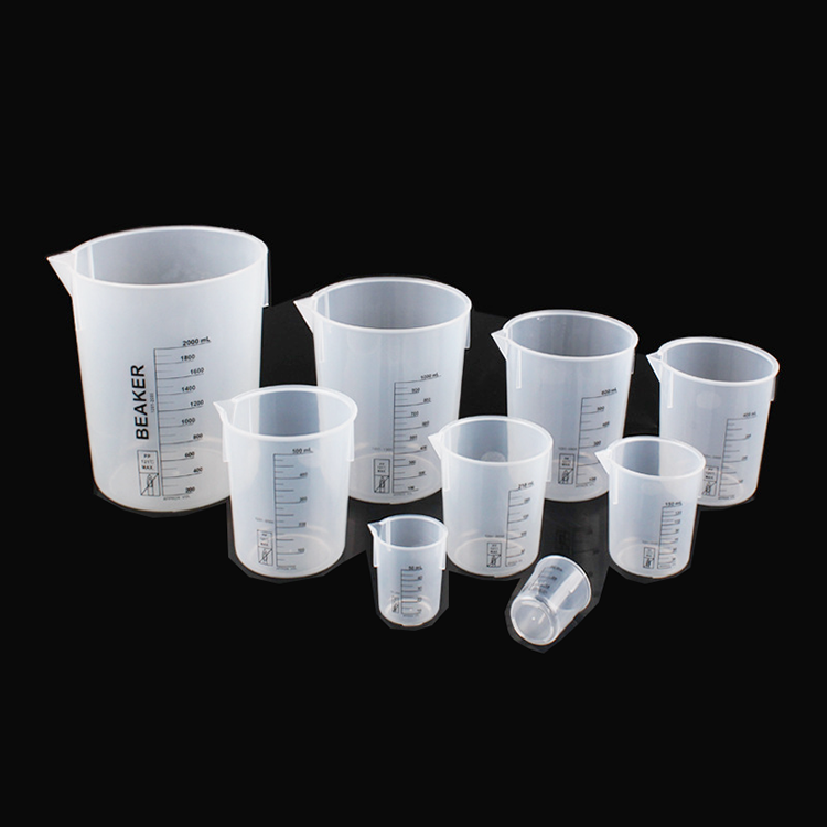 BOENMED® Griffin Beakers, PP, Low Form, black print graduation