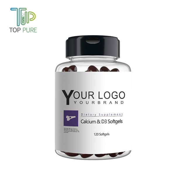 TopPure Health | Plant extract | Calcium & D3 Softgels
