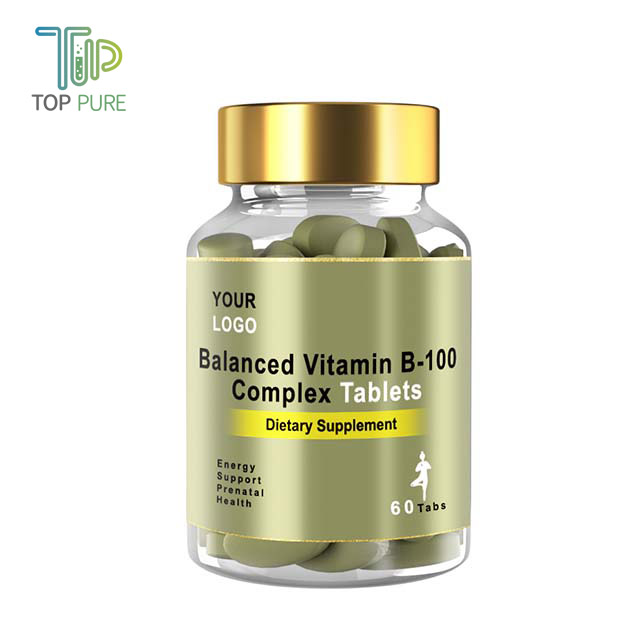 TopPure Health | Plant extract | Balanced Vitamin B-100 Complex Tablets