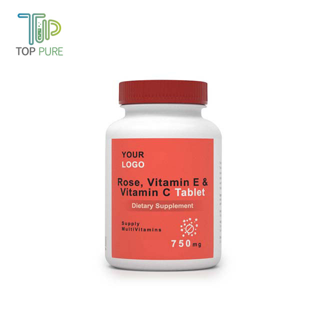 TopPure Health | Plant extract | Rose, Vitamin E & Vitamin C Tablets