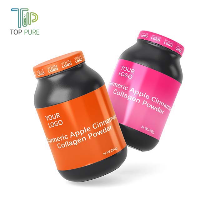 TopPure Health | Plant extract | Turmeric Apple Cinnamon Collagen Powder